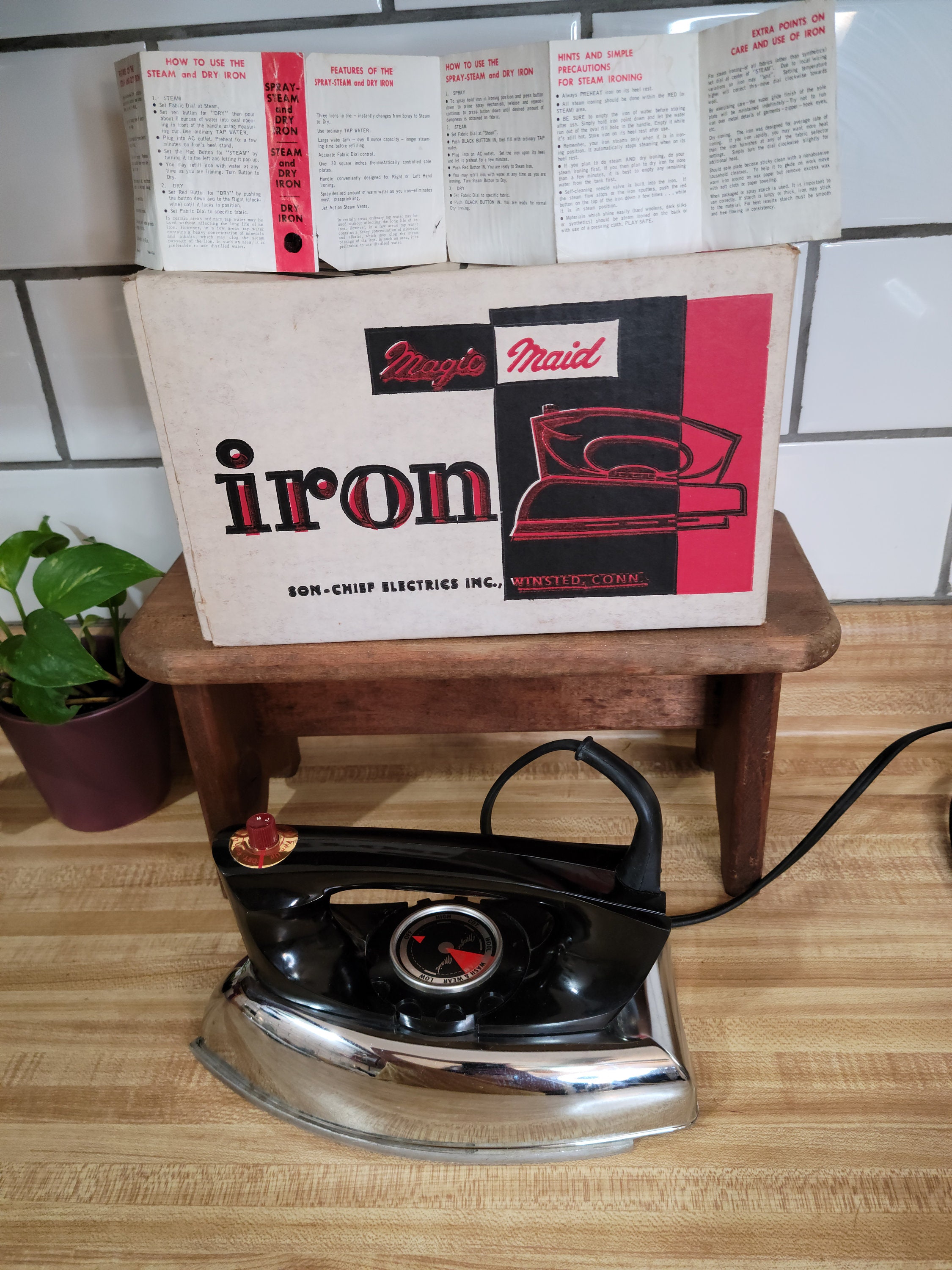 Antique Iron Magic Maid Iron - Etsy