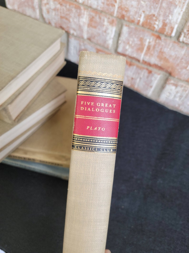 Plato - Five Great Dialogues Vintage Book - Etsy