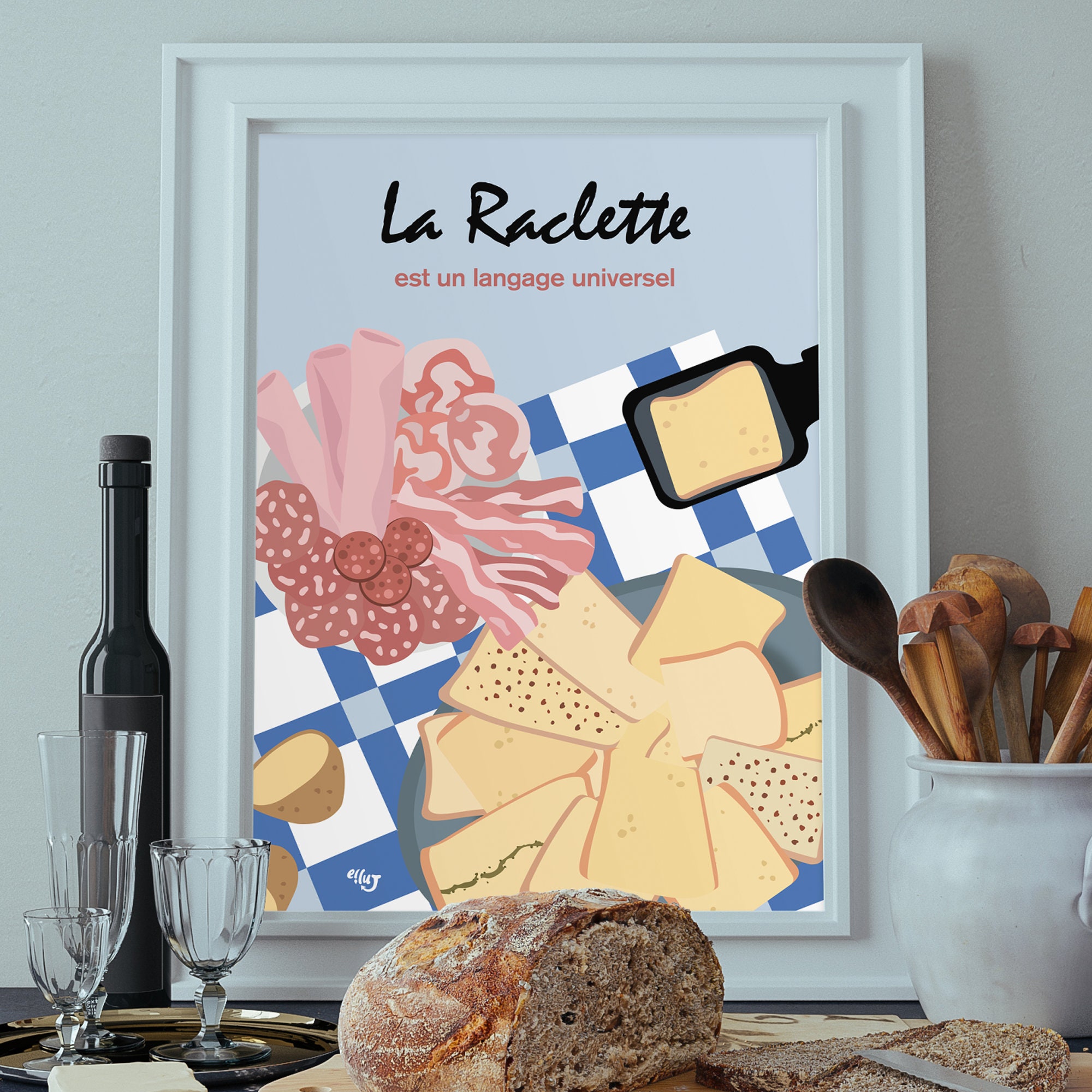 La Raclette Fromage Poster