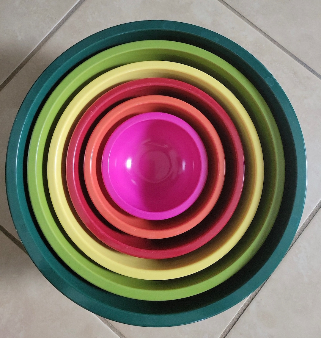 ZAK DESIGNS Nesting Melamine Melmac Mixing Bowls Set of 6 - Etsy