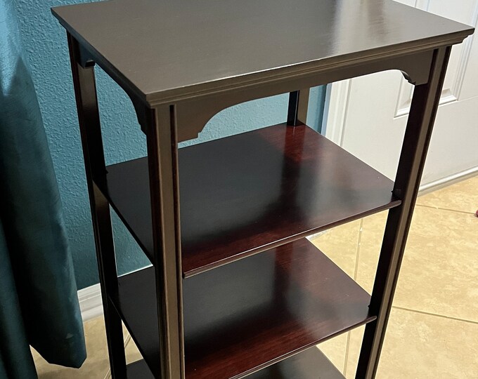 1995 Mahogony Bombay Company Wood Shelf/ End Table 28"x16"x12" - Etsy