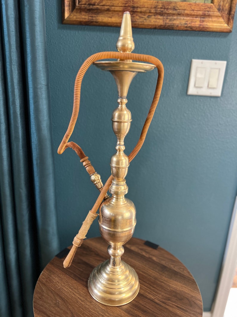 Vintage Brass Hookah 27 Tall - Etsy