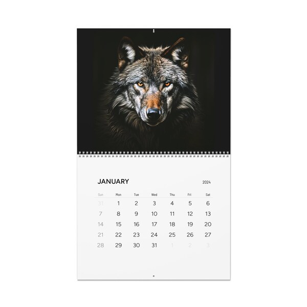 2024 Wolf Calendar - Etsy