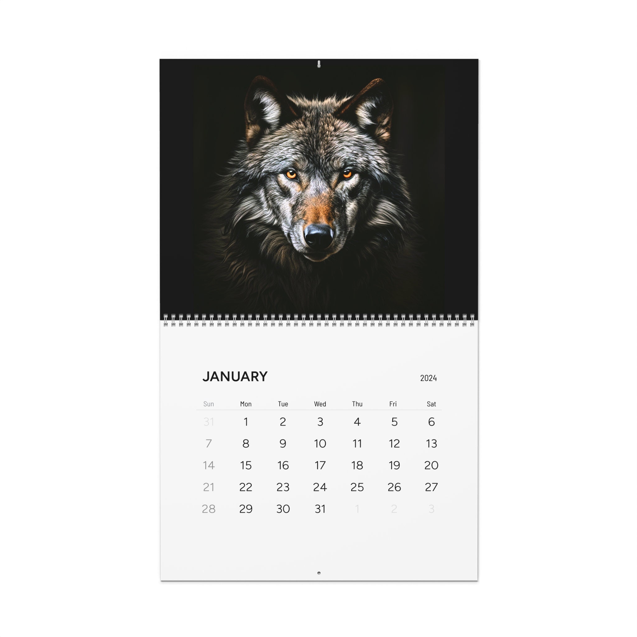 Wall Calendars Wolf Wolves 2024 Wildlife Calendar Animals Mammals - Etsy