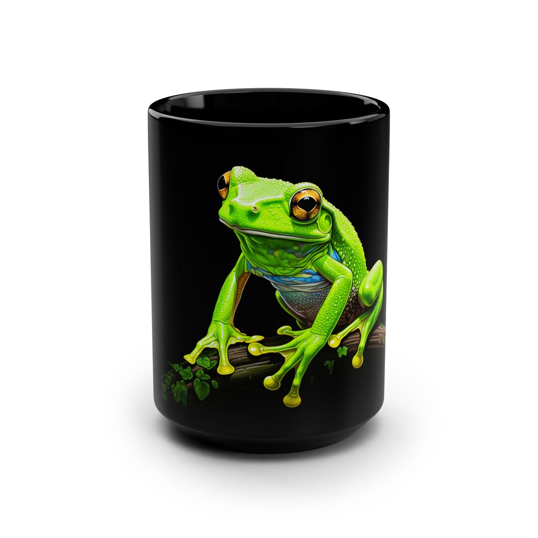 Black Mug, Frog Green Disney Kids Toad Coffee Cup Tea Cup Frog Lover ...
