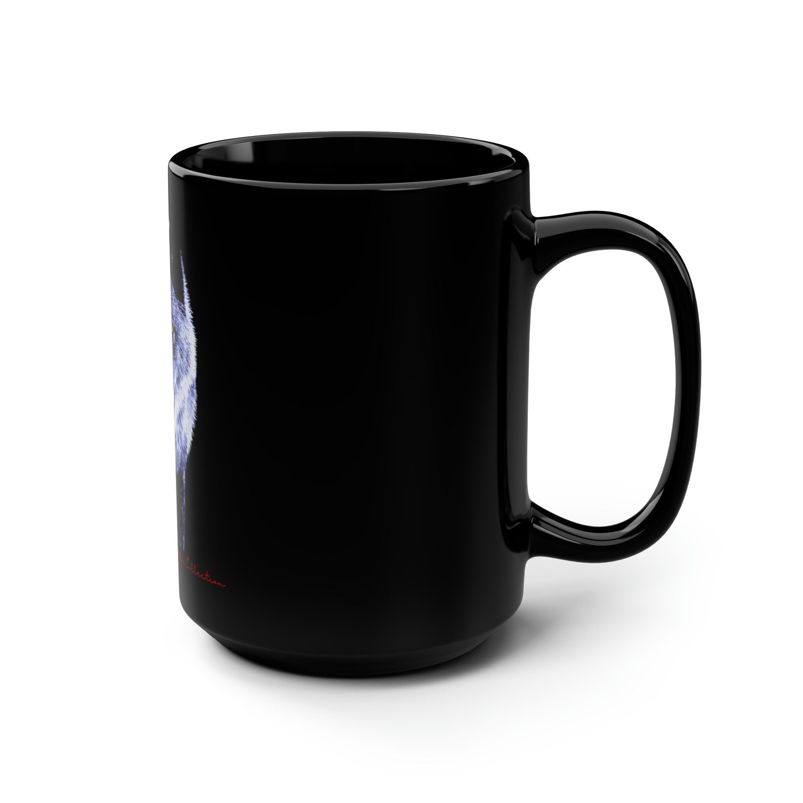 Wolf Cup Timber Wolf Black Mug, 15oz Gift for Him Gift for Her - Etsy