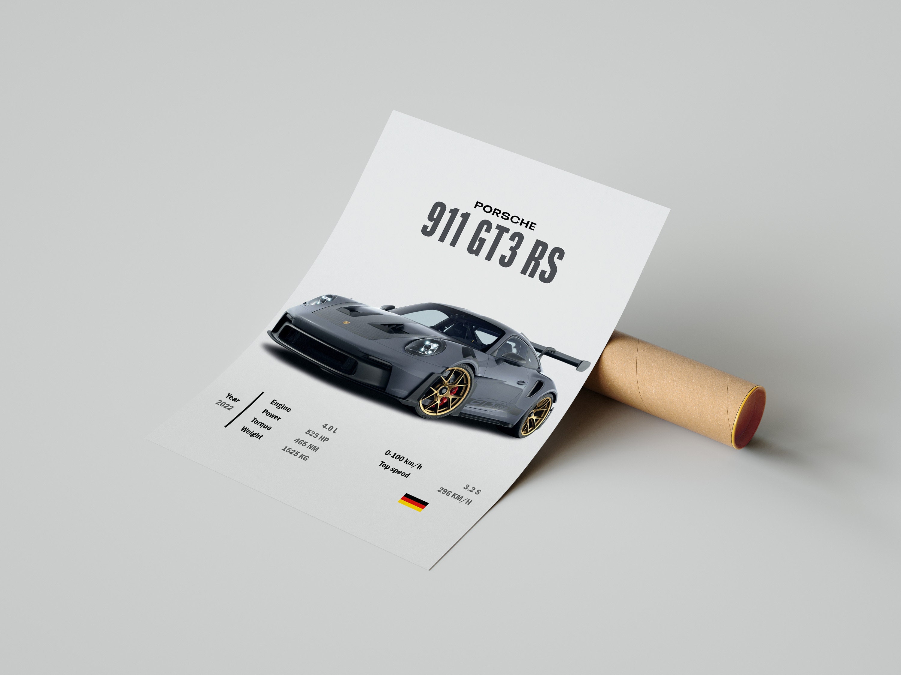 Porsche 911 GT3 RS - Voiture De Sport Affiche vendu par Pasha timofeev ...