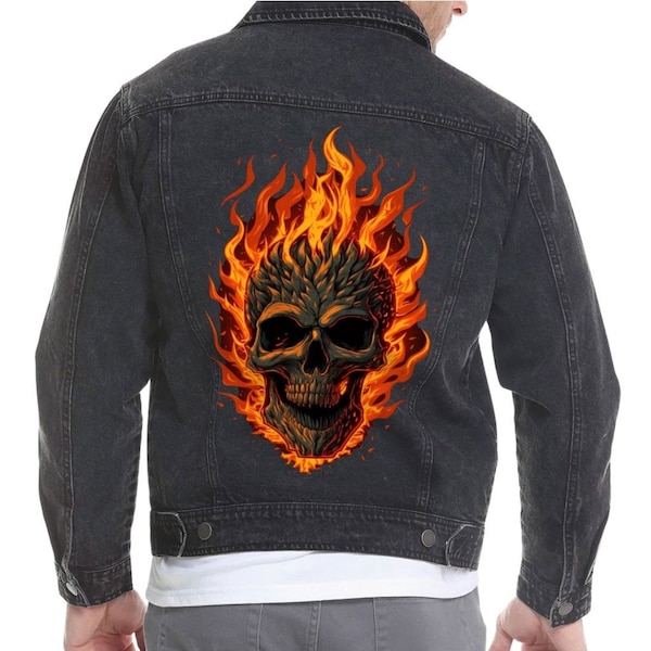 Skull Jacket for Men - Etsy