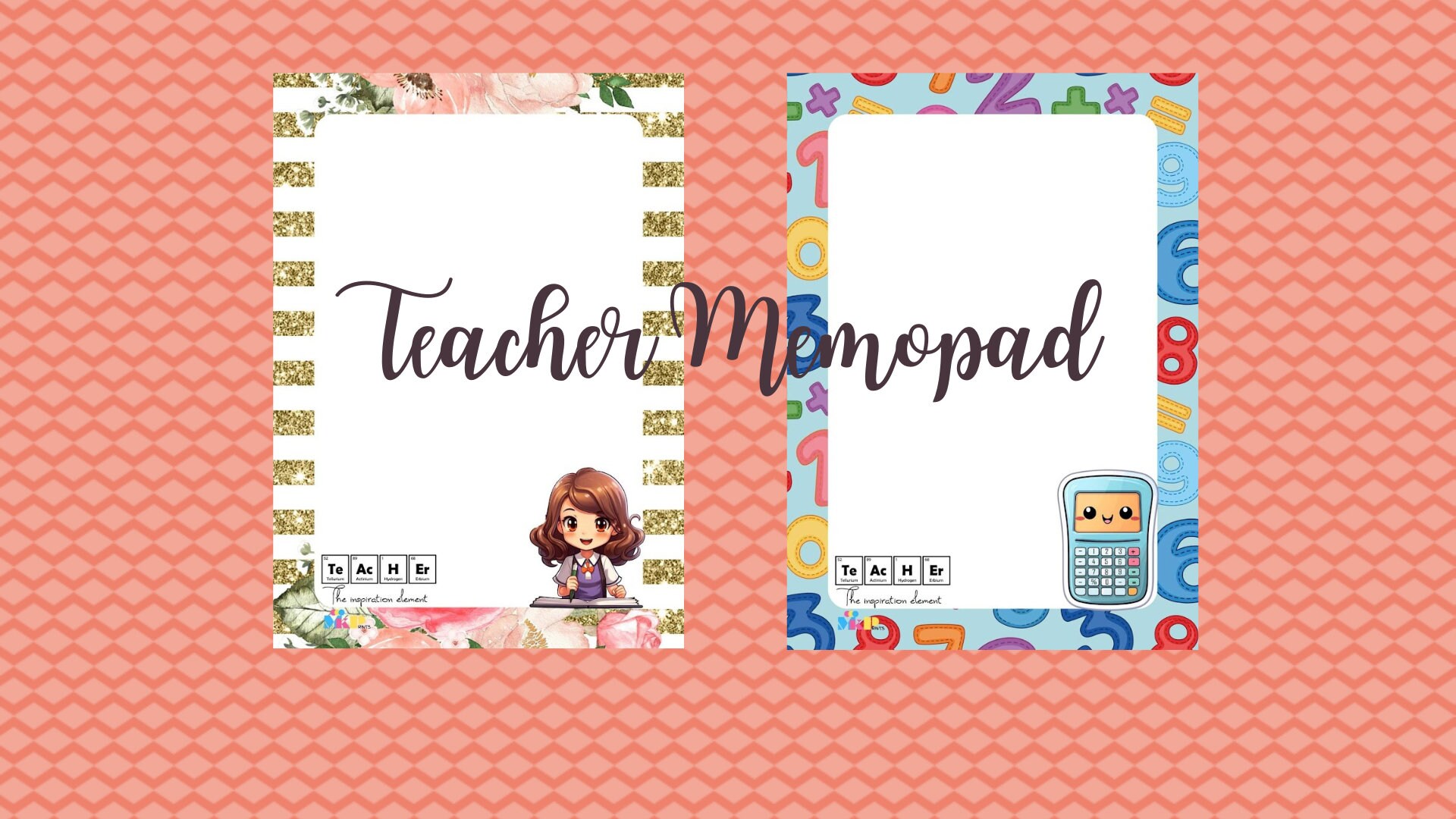 Printable Teacher Notepad, Notepad Template, Gift for Teacher, Teacher ...