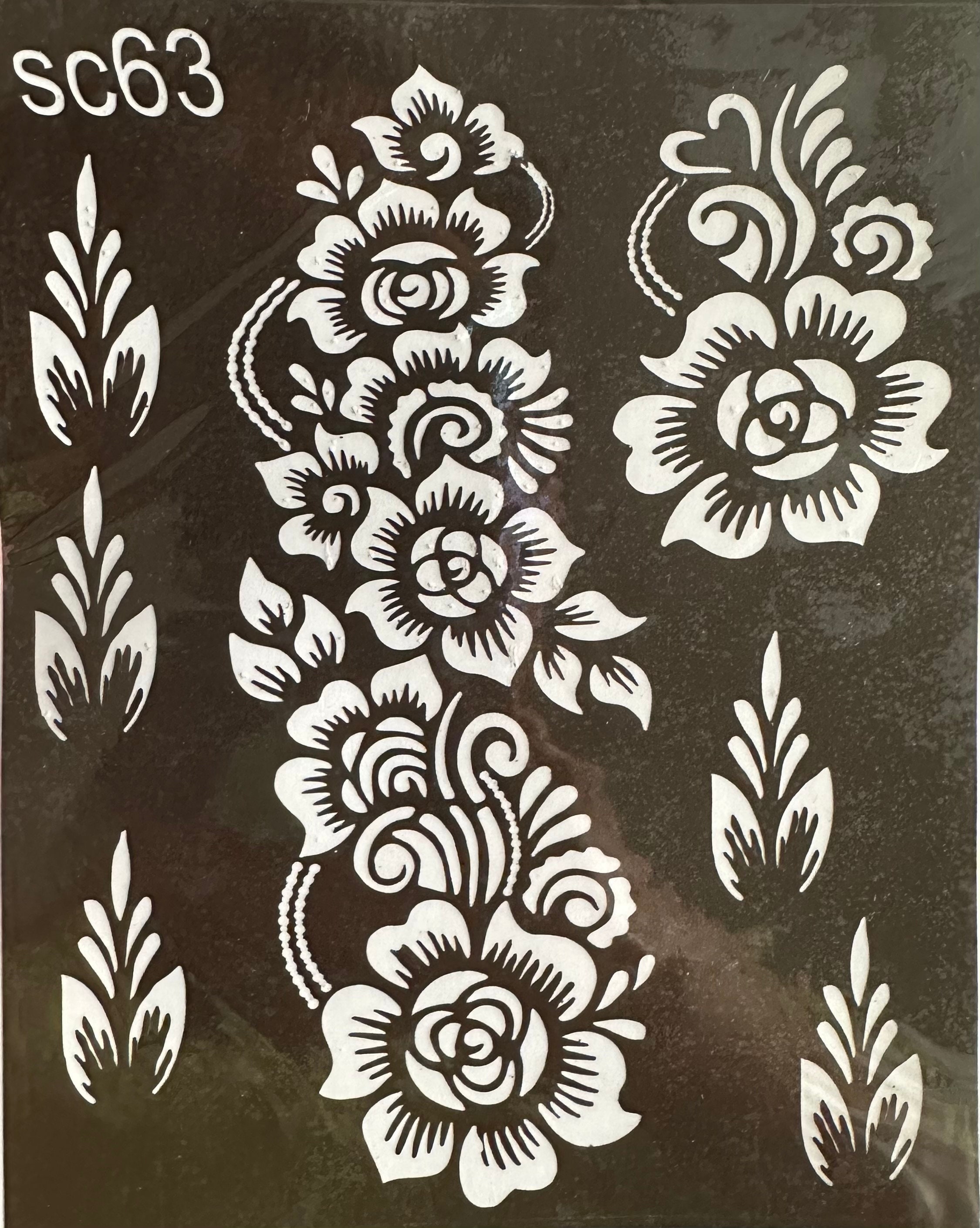 Henna Stencil - Etsy