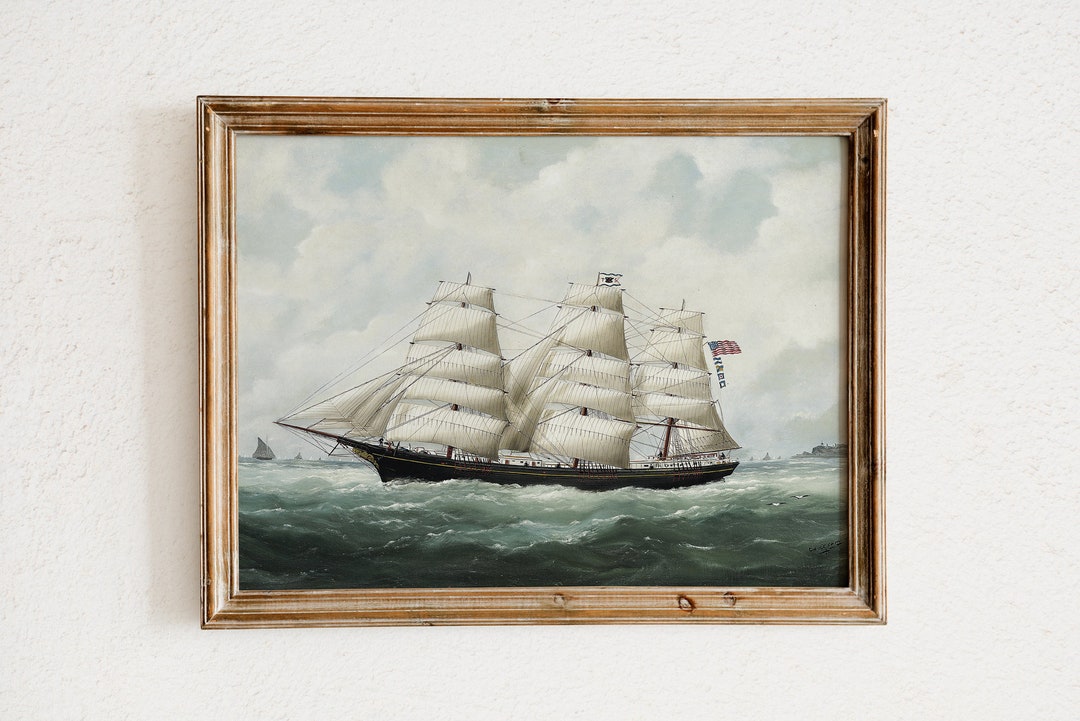 The American Ship Olive S Southard in French Waters | Édouard Adam ...