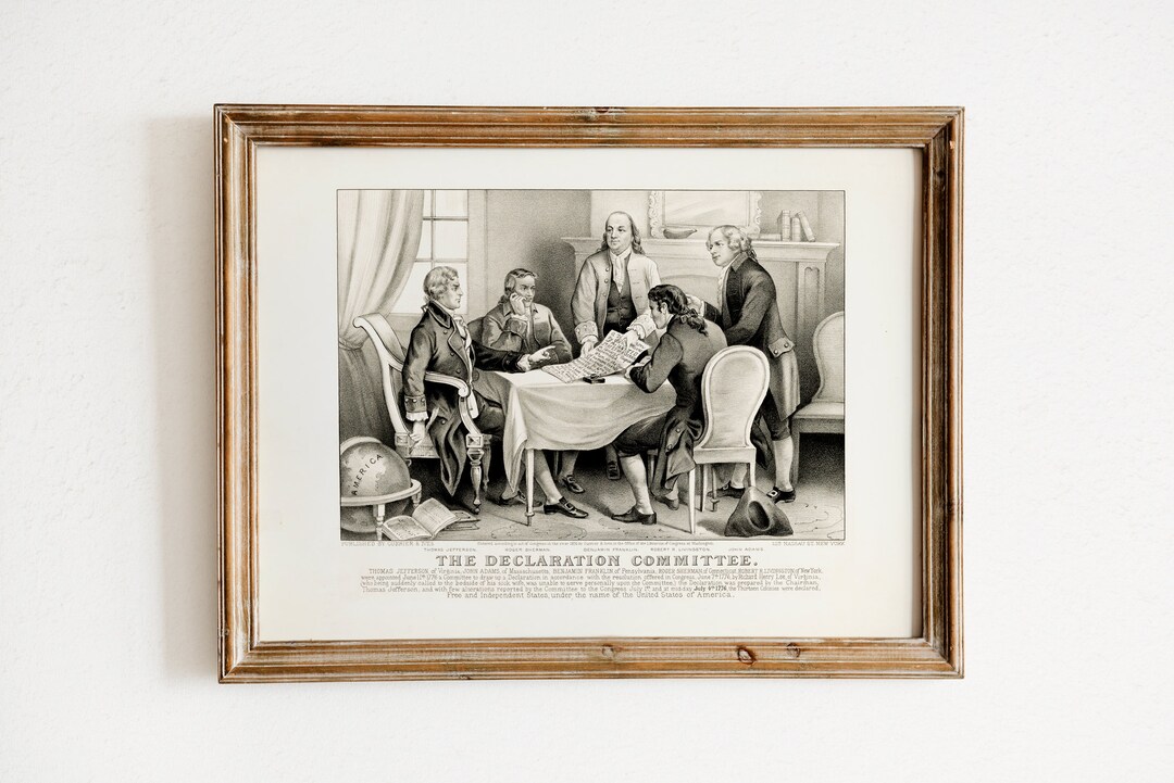 The Declaration Committee | Adams, Franklin, Jefferson, Livingston ...
