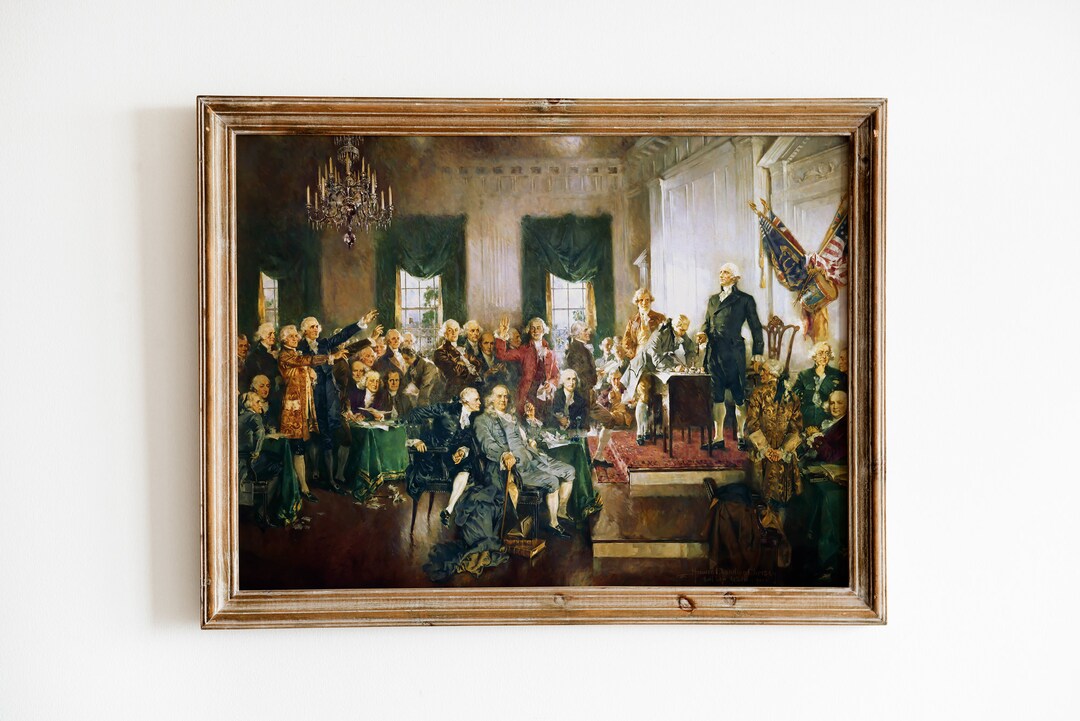 Scene at the Signing of the Constitution of the United States | George ...