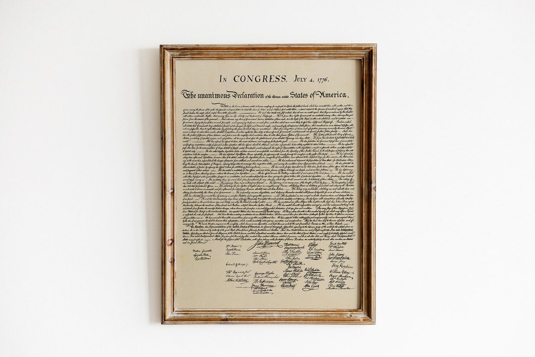 The Declaration of Independence Independence Day 4th of July USA ...