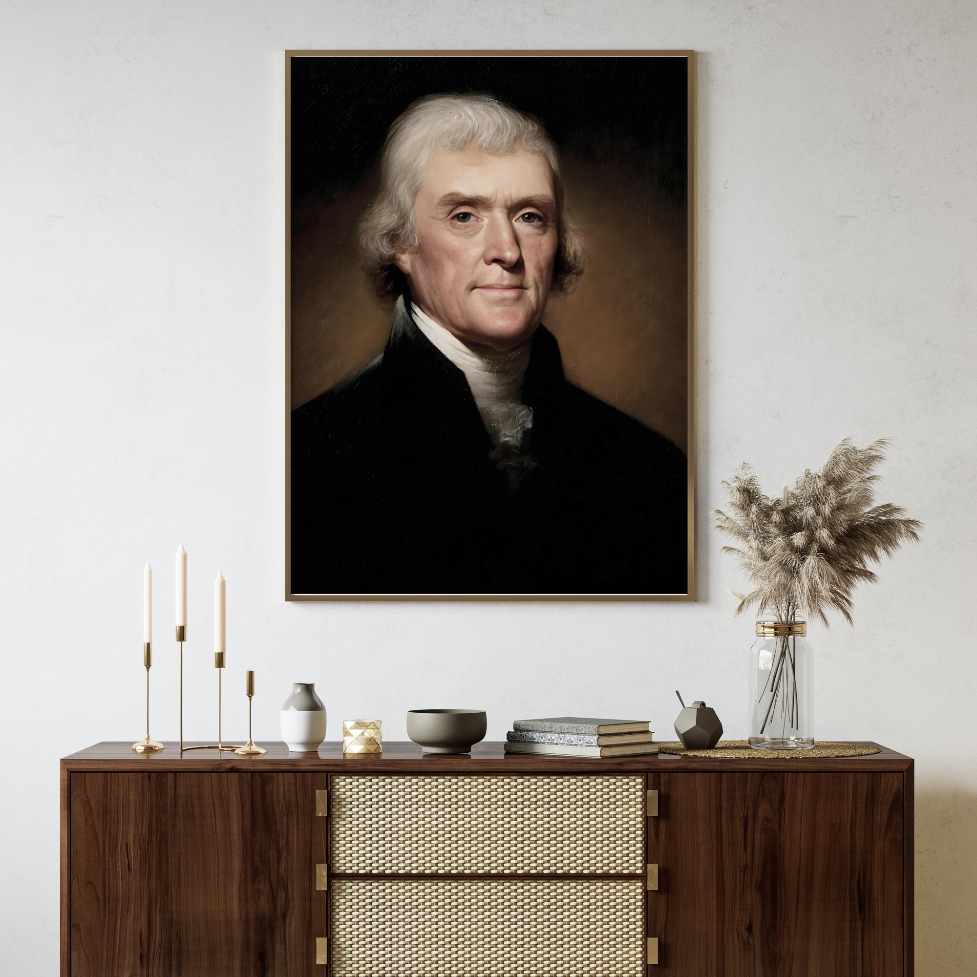 Founding Fathers Portrait Art Set | Patriotic USA Print (digital ...