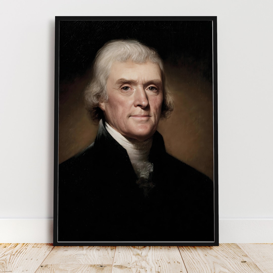 Thomas Jefferson Portrait | Founding Father Fine Art Print (digital ...