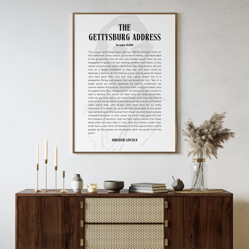 The Gettysburg Address | Abraham Lincoln | USA Patriotic Military ...