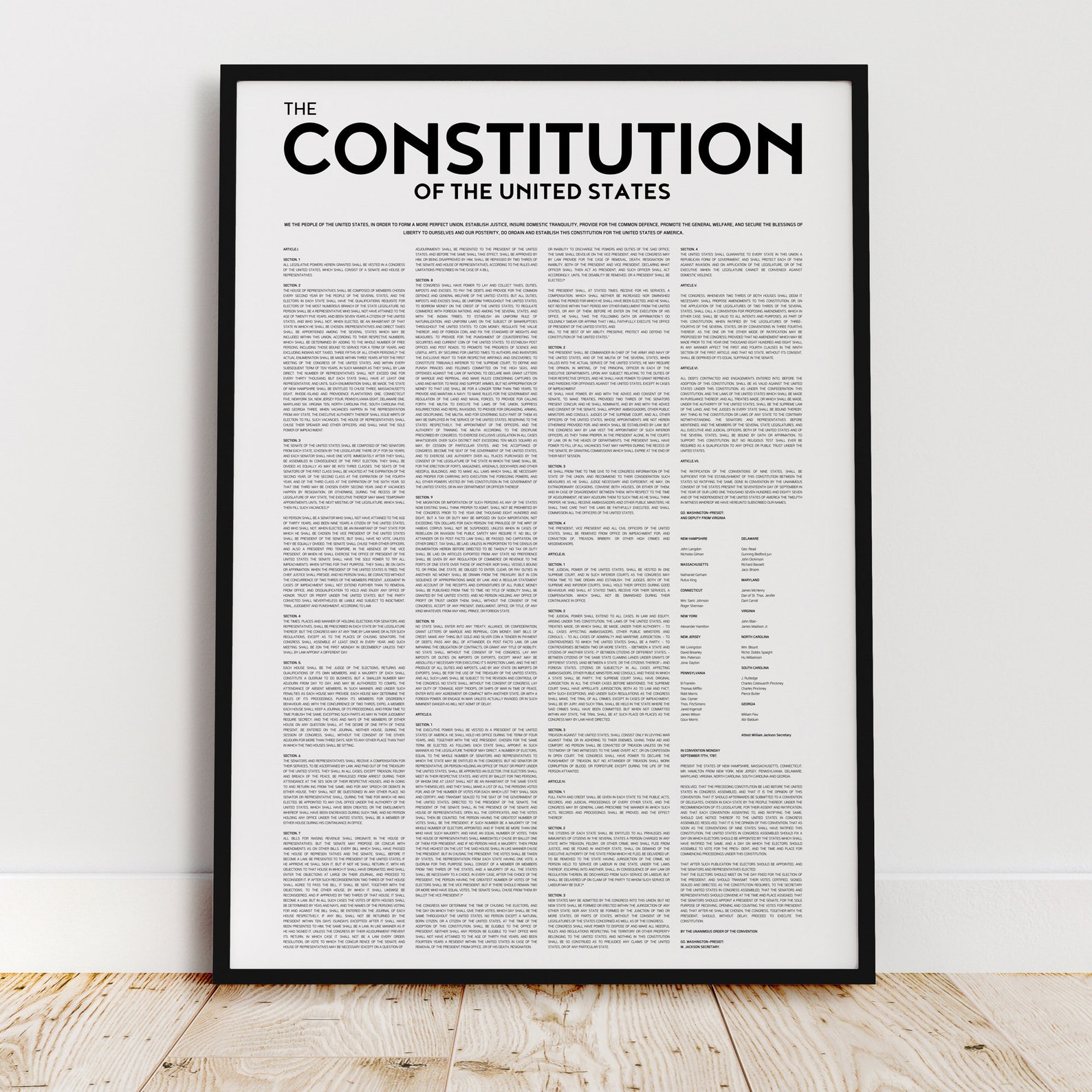 Founding Documents Art Prints | Declaration, Constitution, Bill of ...