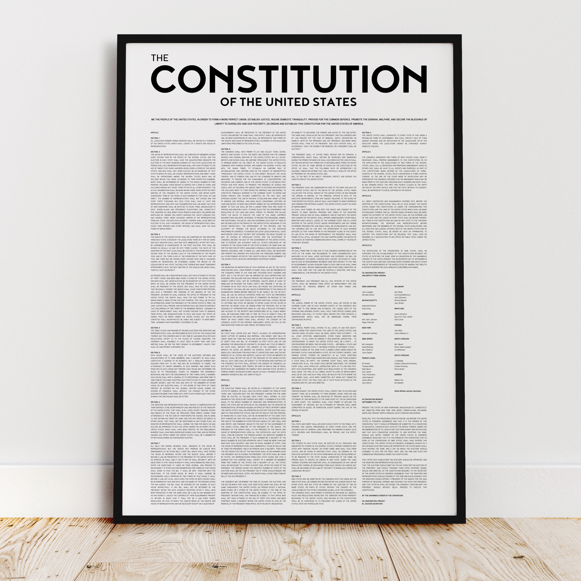Founding Documents Art Prints | Declaration, Constitution, Bill of ...