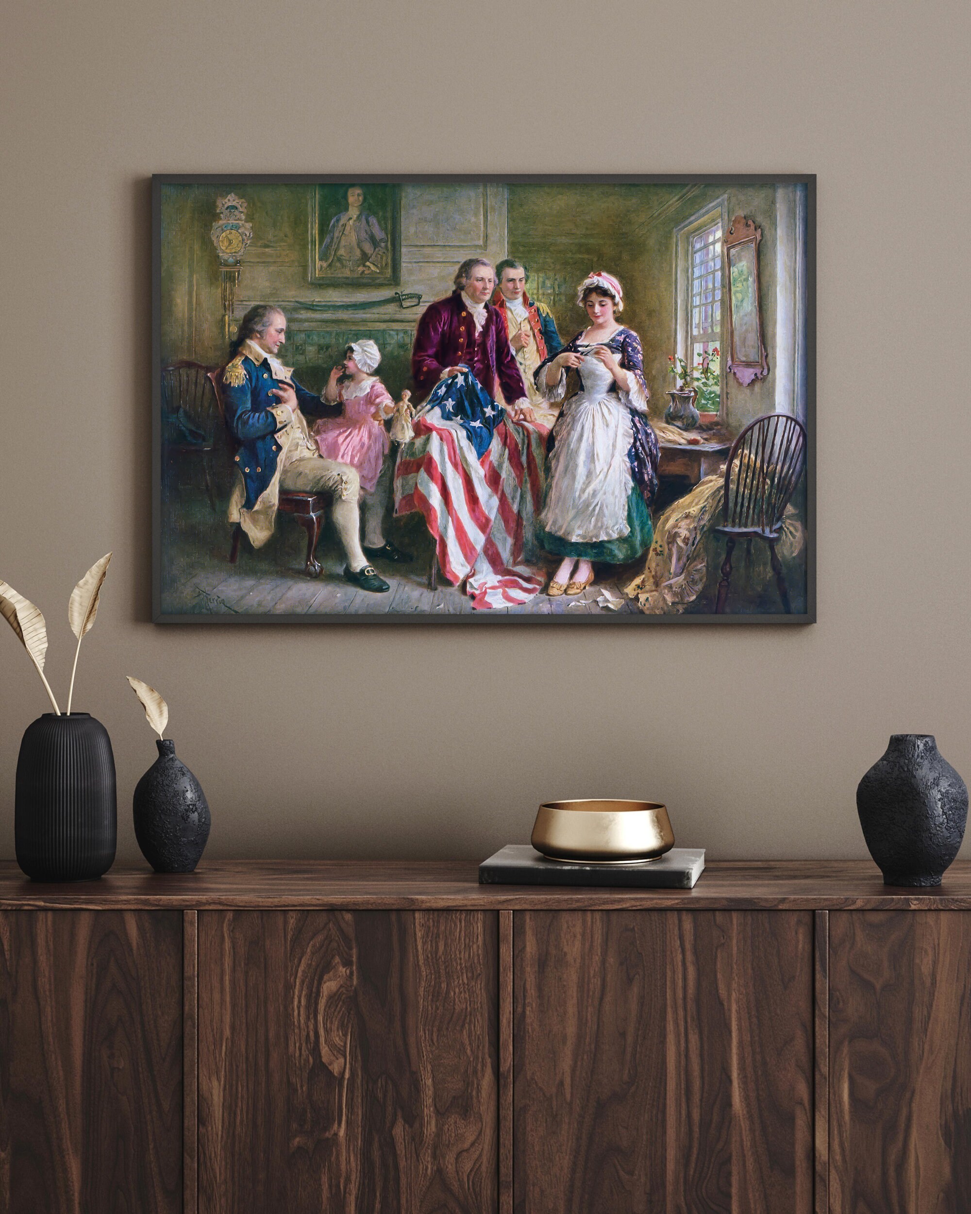 Betsy Ross Patriotic Poster | Patriotic American Print for July 4th ...
