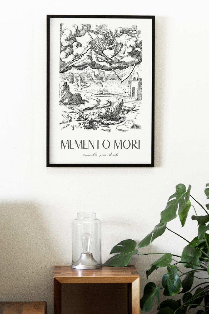 Memento Mori Vivere Prints | Stoic Philosophy Wall Art (digital ...