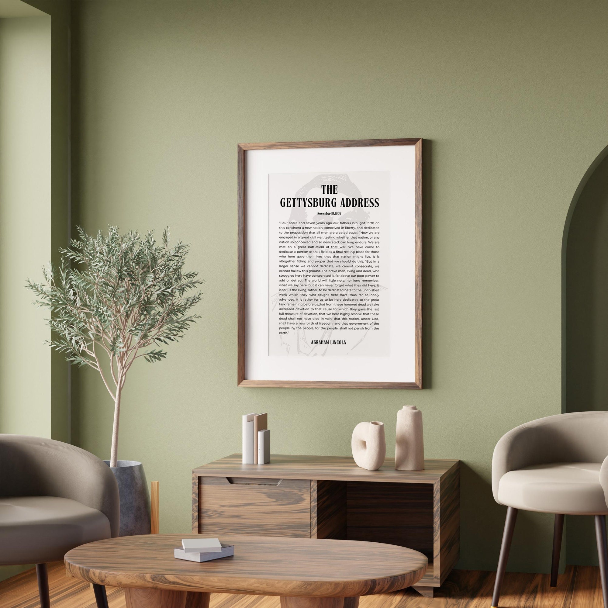 The Gettysburg Address | Abraham Lincoln | USA Patriotic Military ...