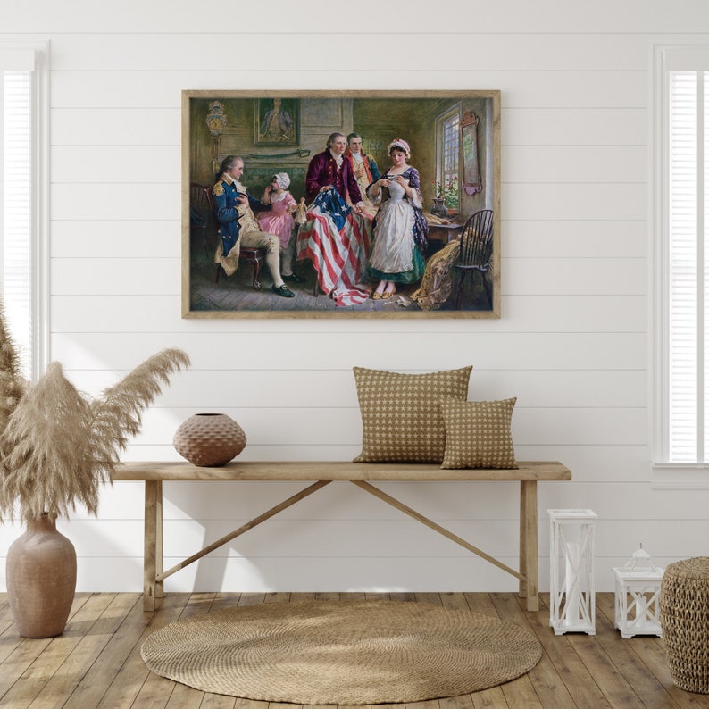 Betsy Ross Patriotic Poster | Patriotic American Print for July 4th ...