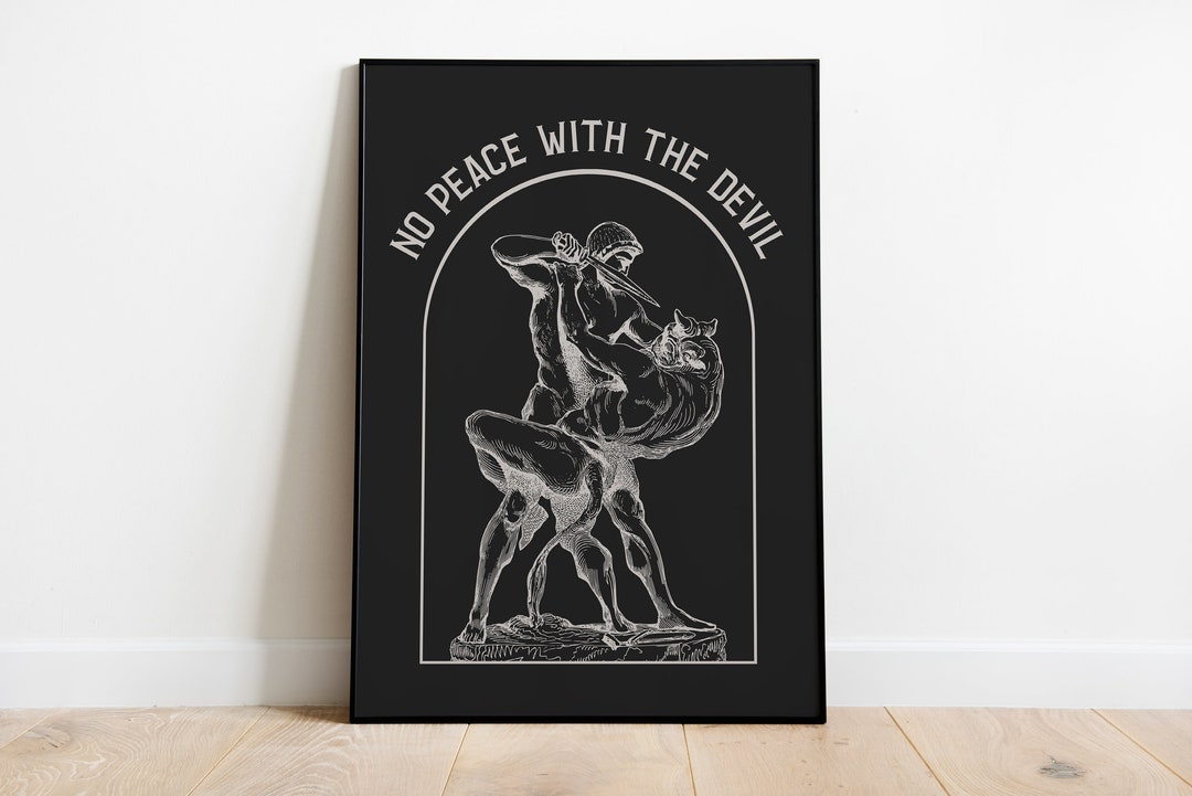 No Peace With the Devil | Stoicism Prints | Philosophy Posters | Stoic ...