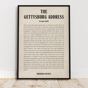 The Gettysburg Address | Abraham Lincoln | USA Patriotic Military ...