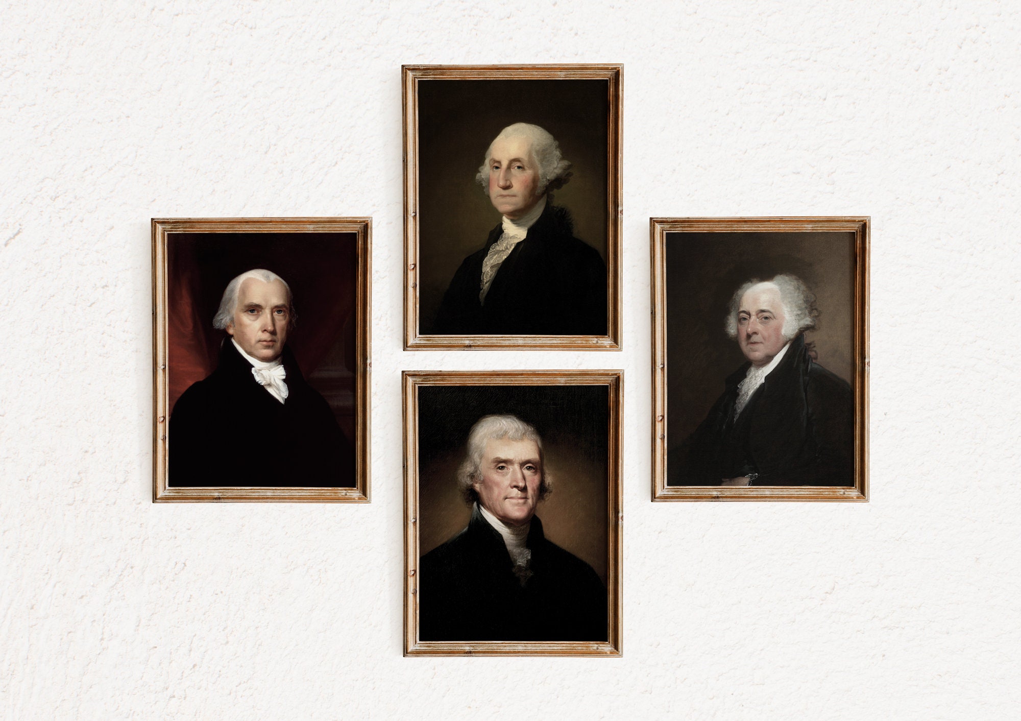 Presidential Portrait Set Art USA Patriotic Printable Wall Art ...