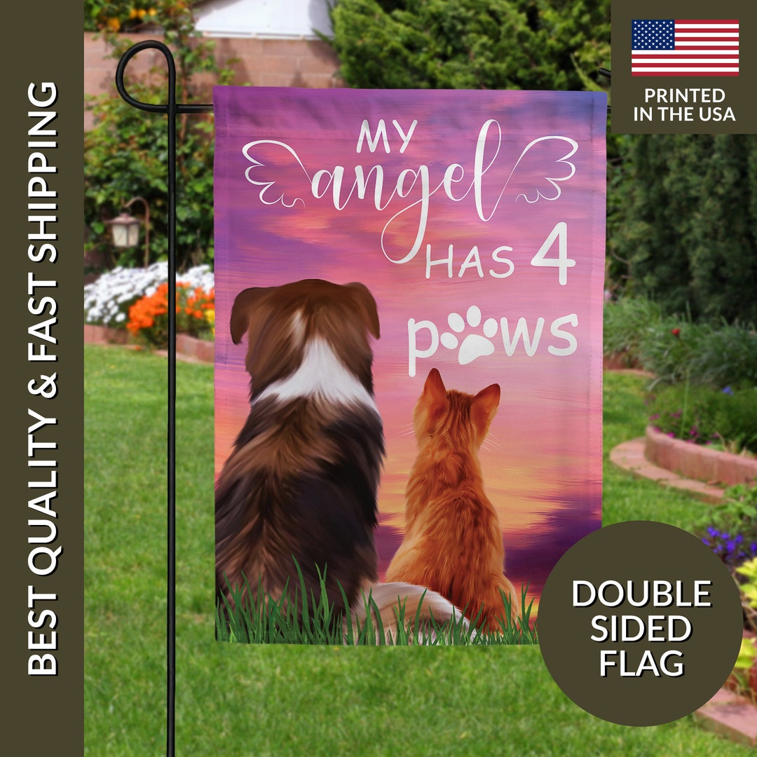 Pet Memorial Flag, Pet Memorial Garden Flag, Pet Memorial Flag, in ...