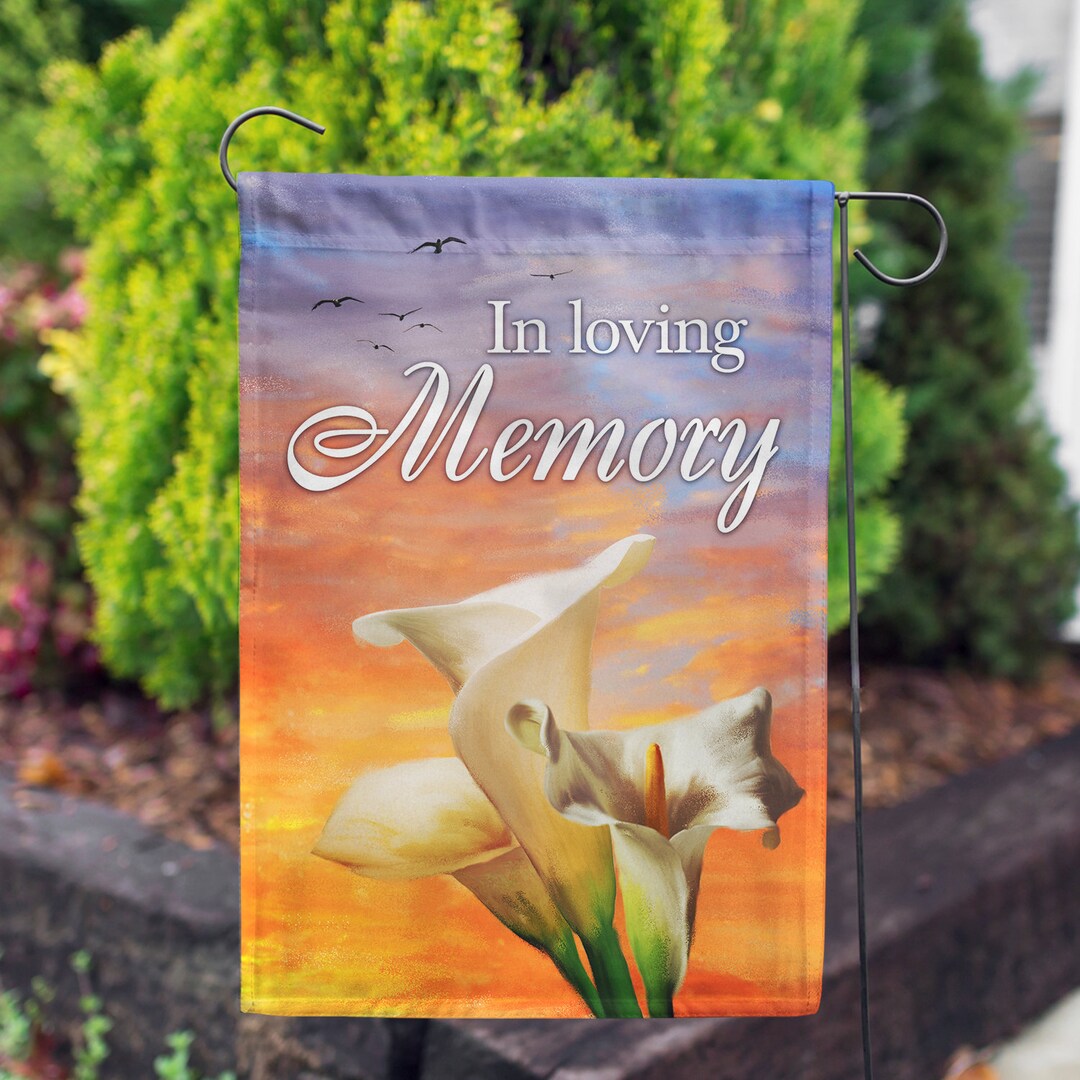 In Loving Memory Flag Memorial Garden Flag Cemetery Garden - Etsy