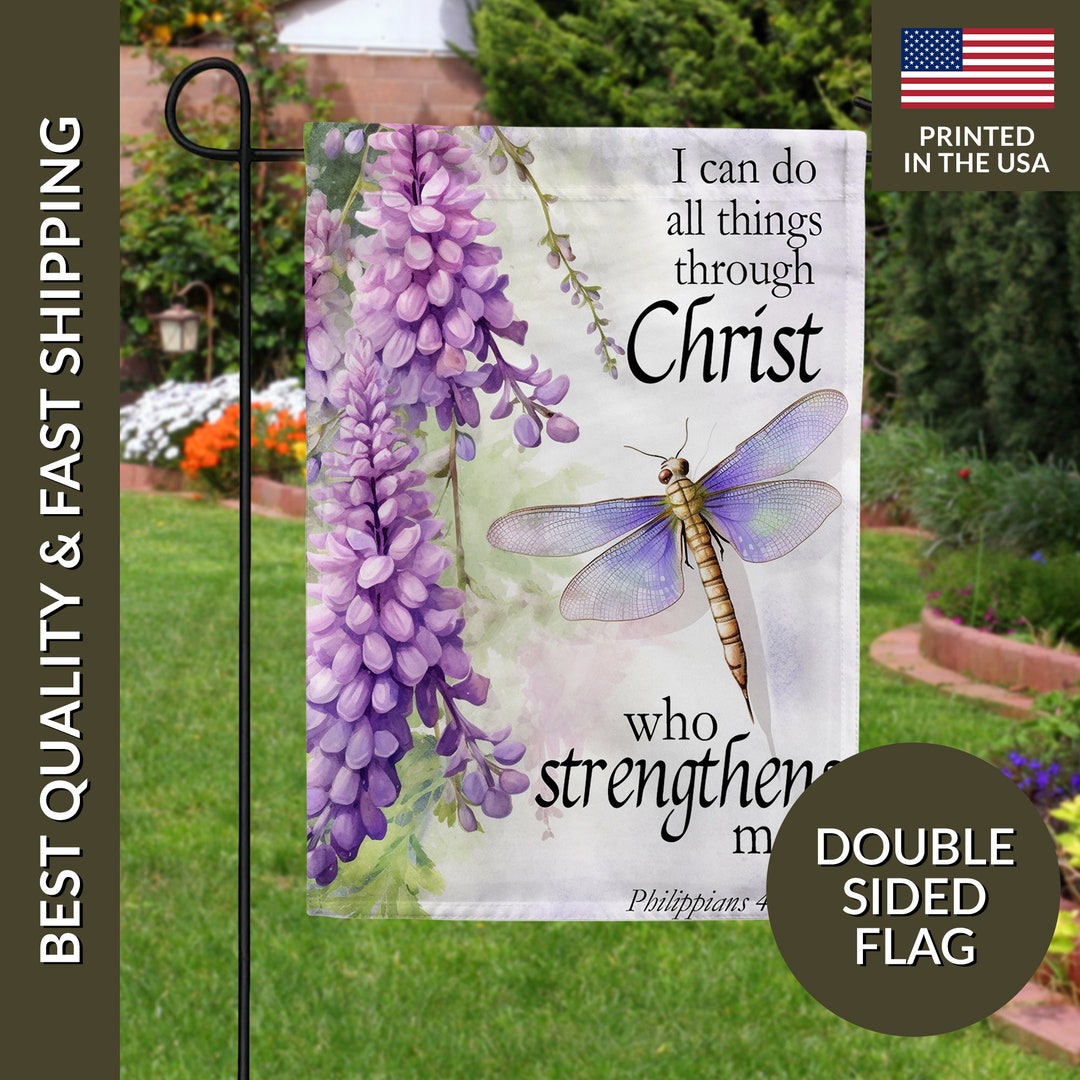 Bible Garden Flag, Scripture Garden Flag, Christian Flag, Bible Verse ...