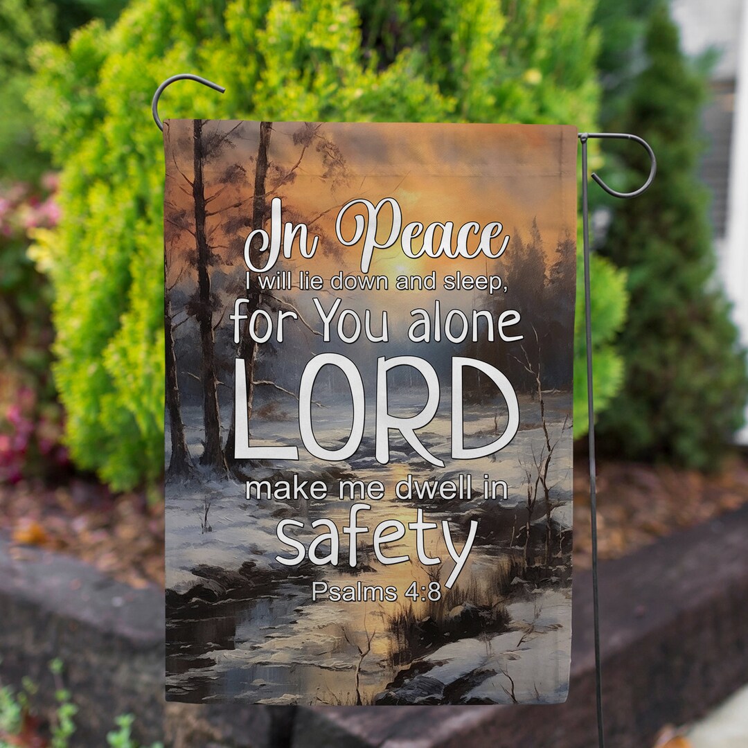 Bible Scripture Garden Flag, Bible Garden Flag, Bible Verse Flag ...