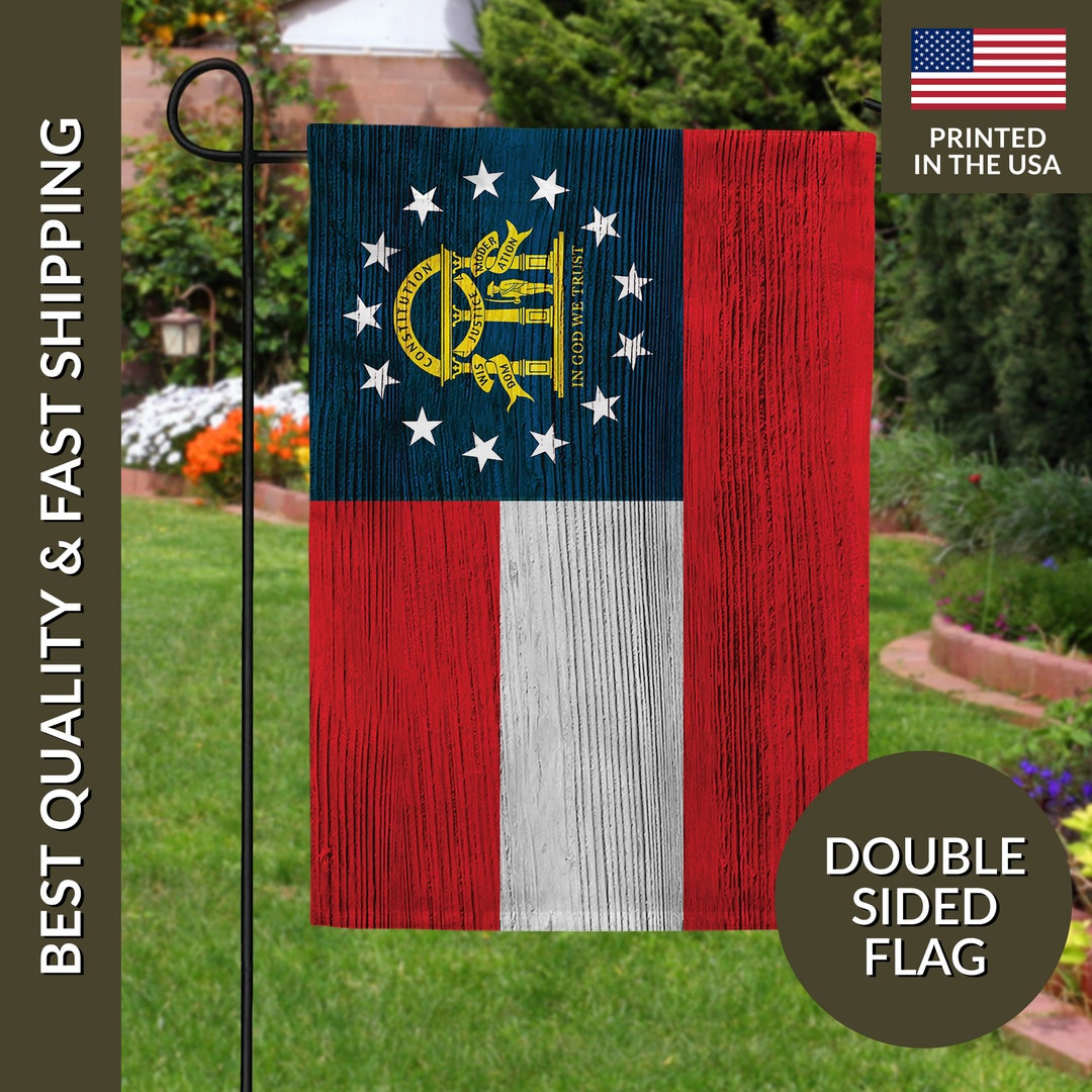 Georgia State Garden Flag, Georgia State Flag, Georgia Flag, Georgia ...