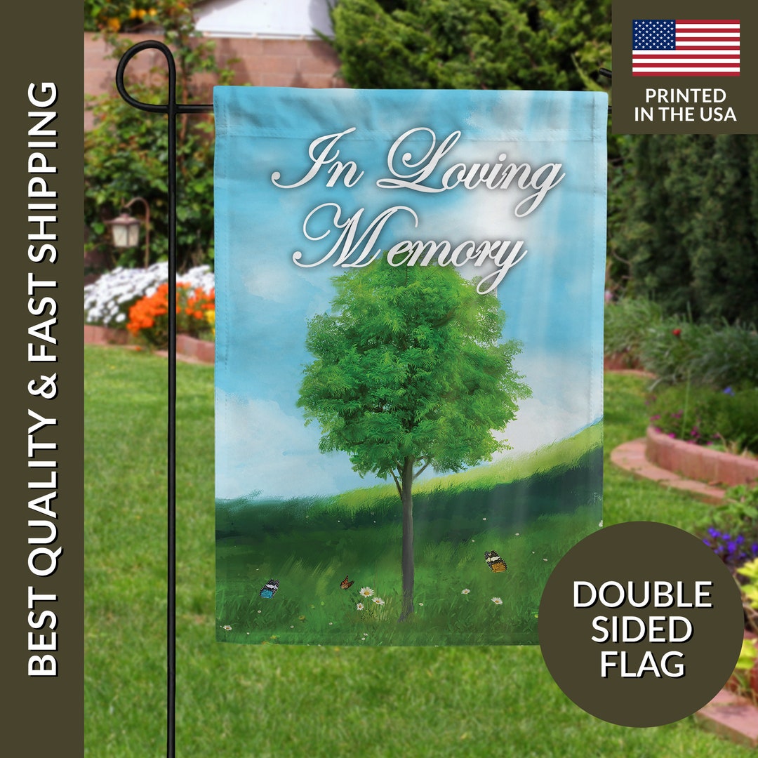 In Loving Memory Of, Memorial Garden Flag, Memorial Flag, Memorial Gift ...