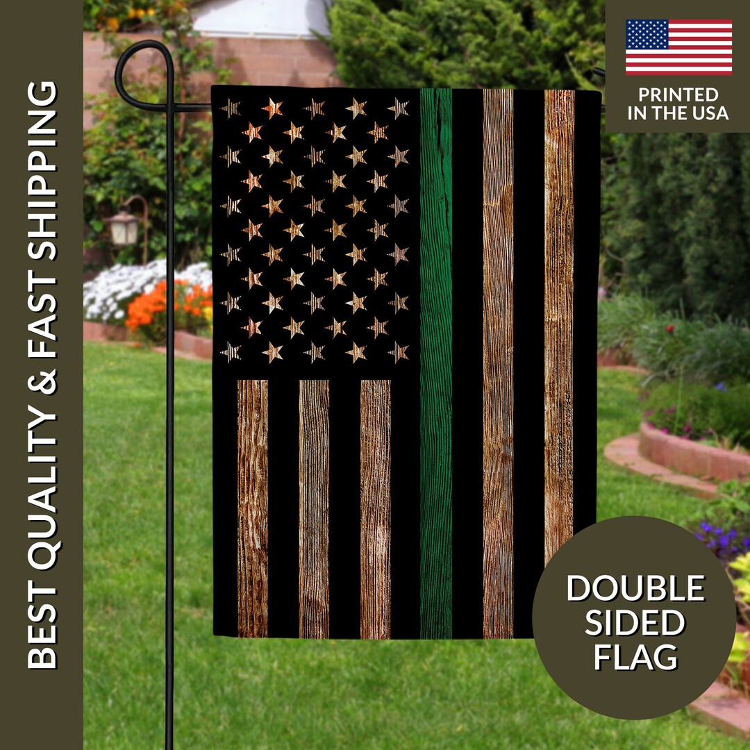 Thin Green Line Flag, Thin Green Line Garden Flag, Thin Green Line ...