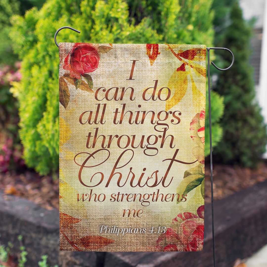 Bible Scripture Garden Flag, Bible Garden Flag, Bible Verse Garden Flag ...