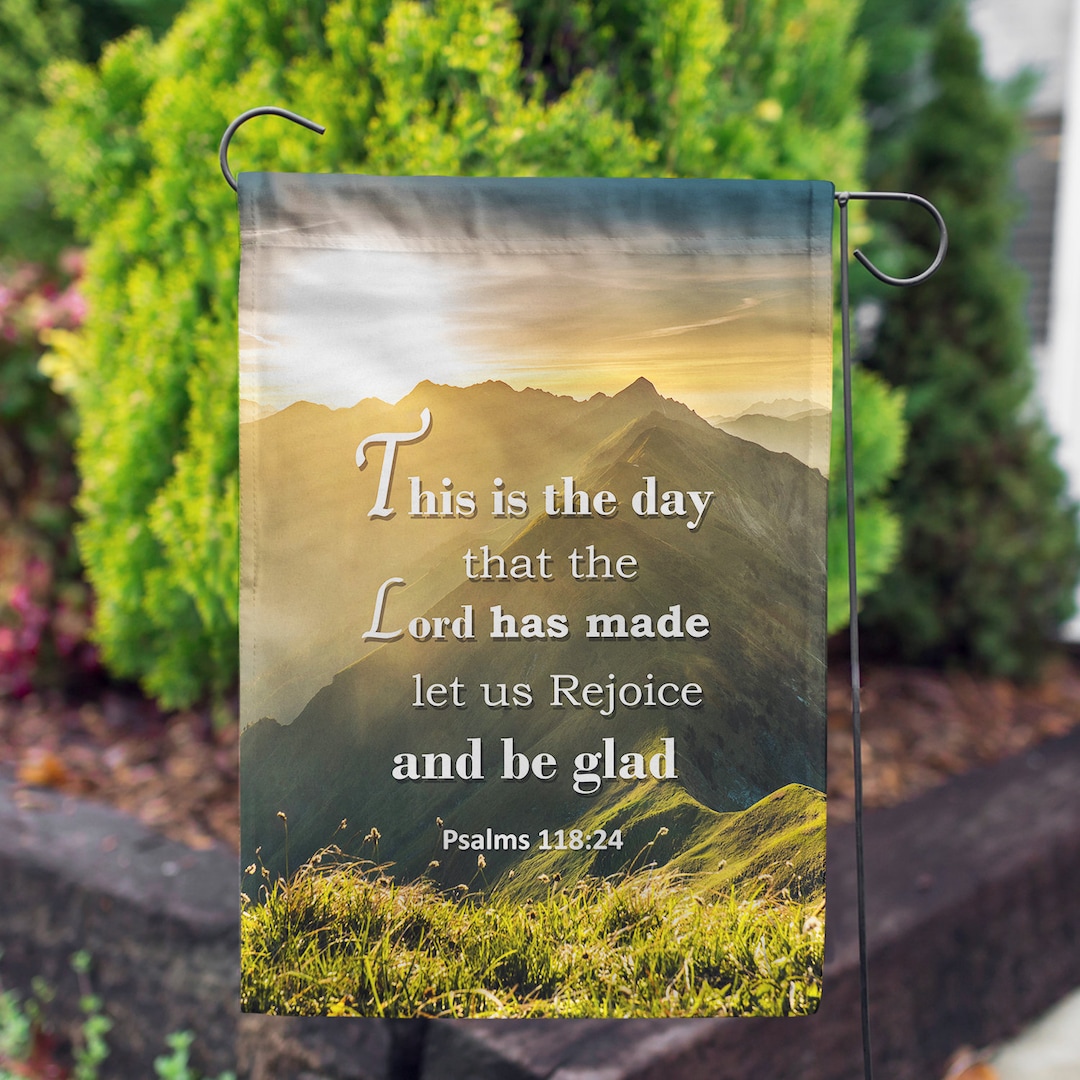 Bible Scripture Garden Flag, Bible Garden Flag, Bible Verse Garden Flag ...