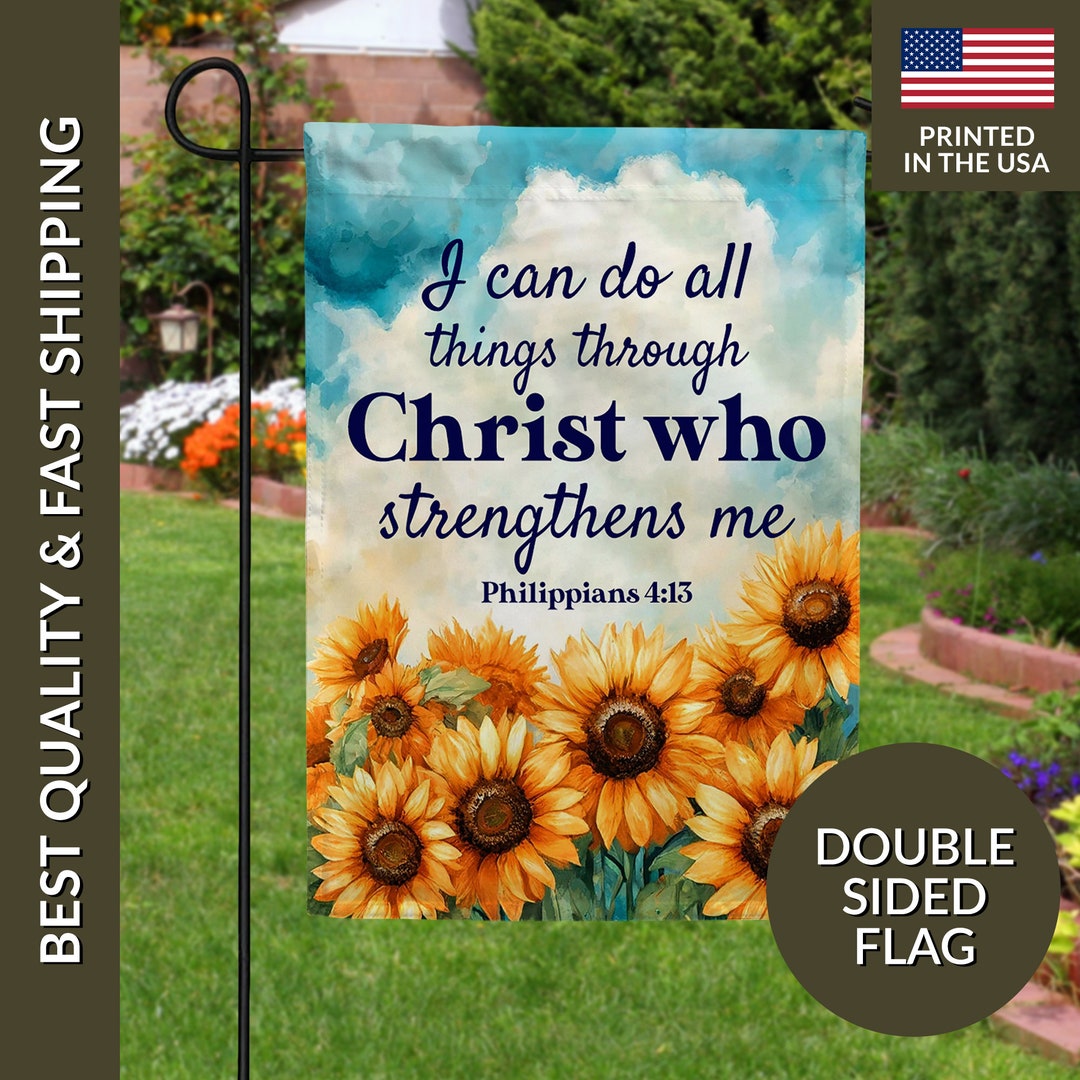 Bible Garden Flag, Scripture Flag, Christian Flag, Bible Verse Flag ...