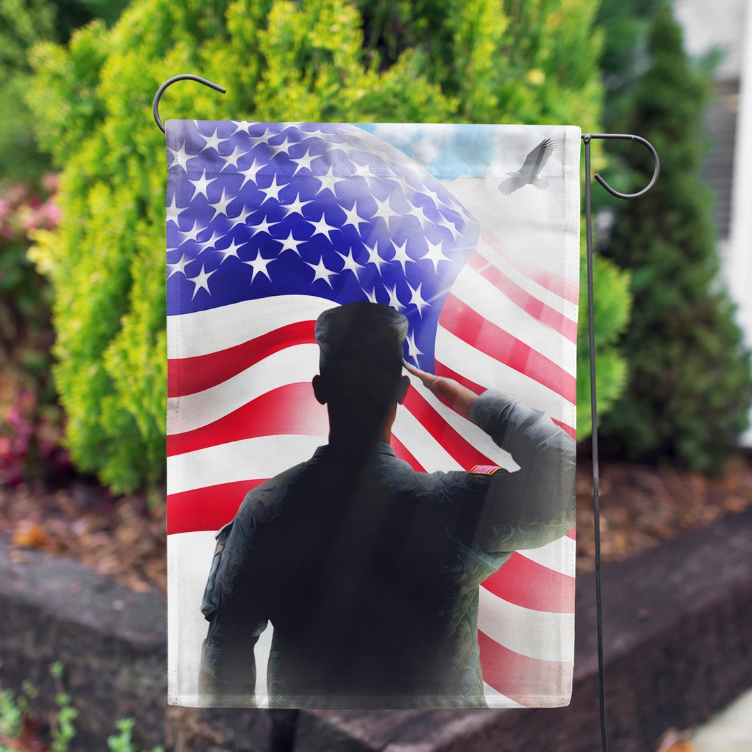 Thank You Veterans Flag Veteran Garden Flag Remembrance - Etsy