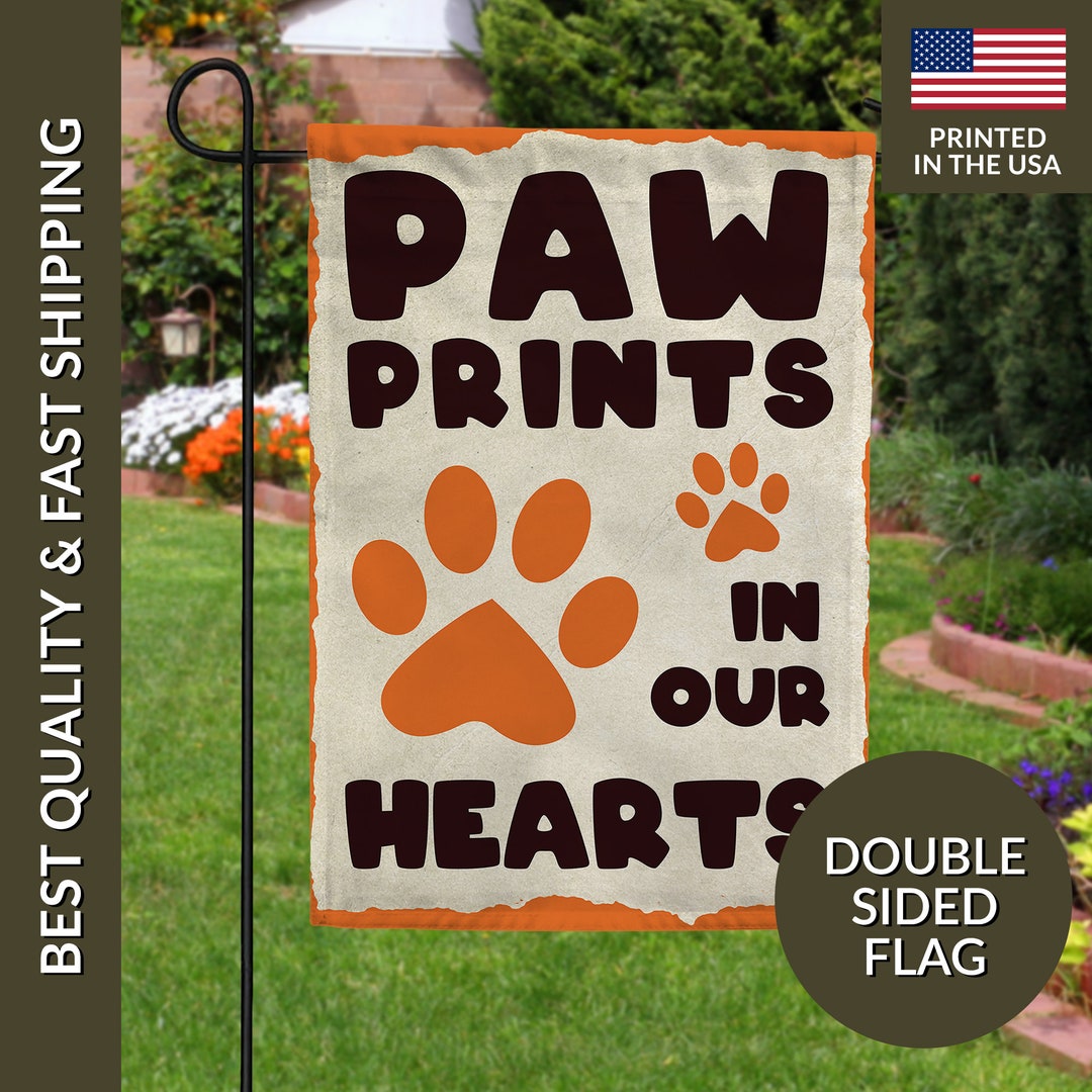 Dog Memorial Flag, Pet Dog Memorial Garden Flag, Pet Memorial Flag, in ...