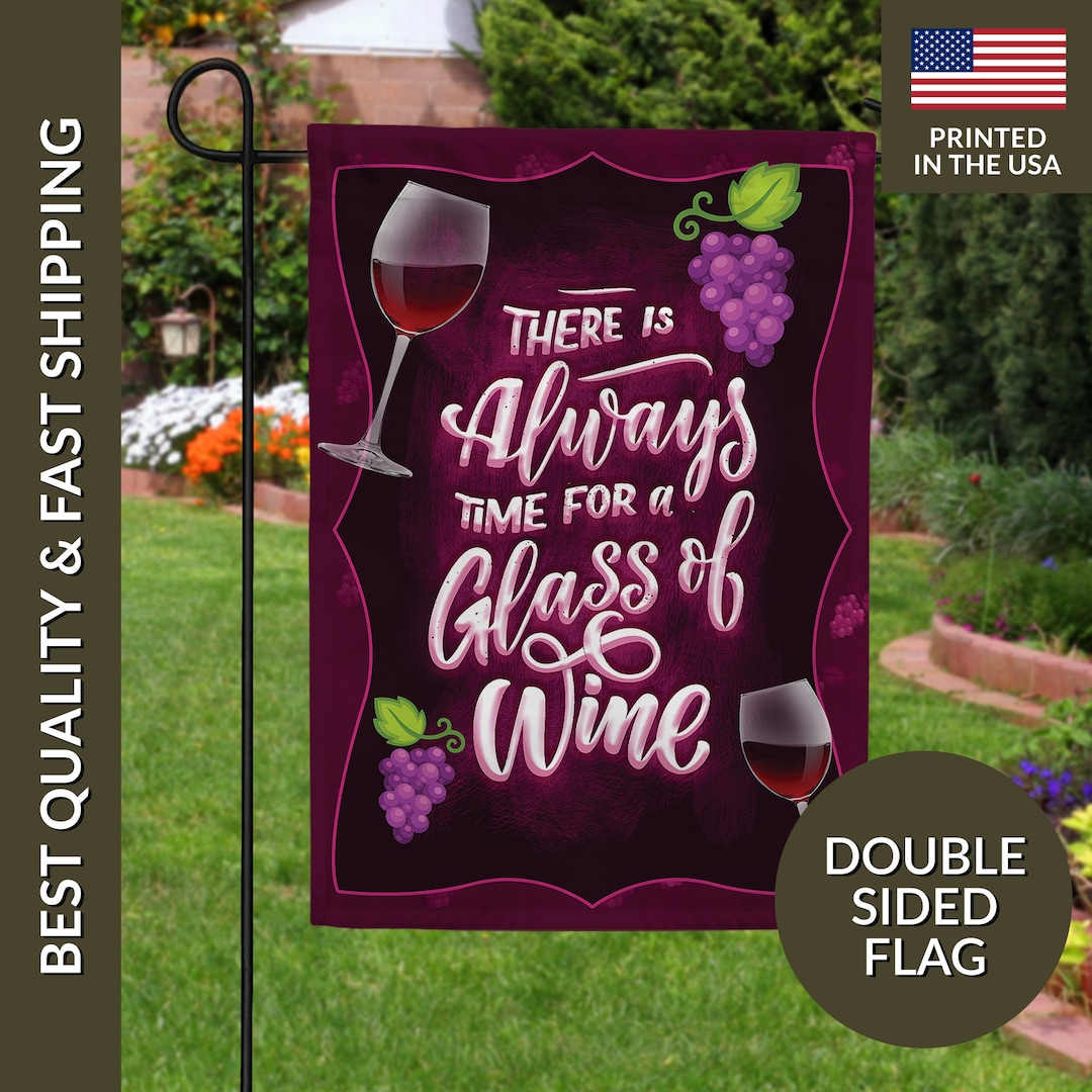 Wine Garden Flag, Wine Flag, Red Wine Flag, I Love Wine Flag, Wine ...