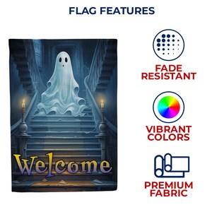 Ghost Garden Flag, Halloween Garden Flag, Ghost Halloween Garden Flag ...