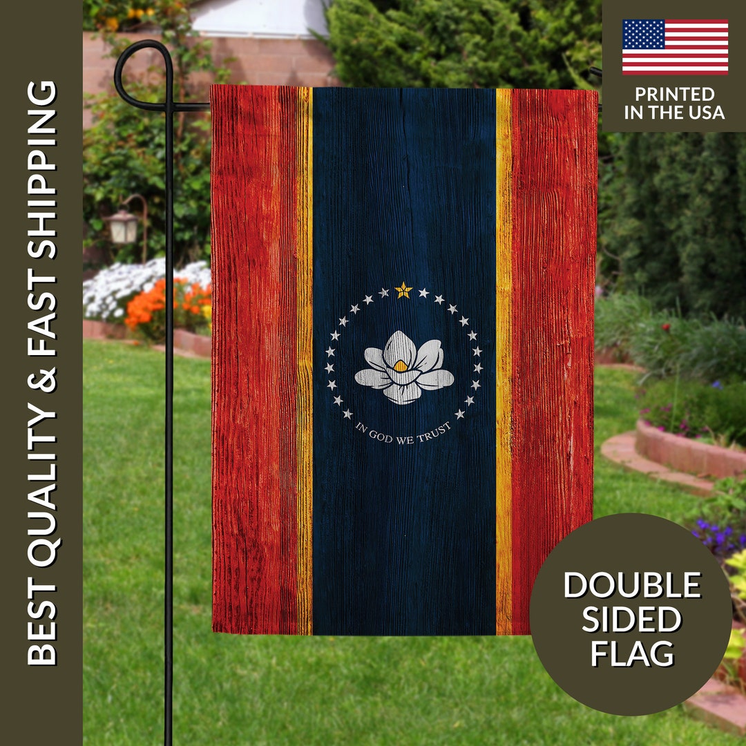Mississippi State Garden Flag, Mississippi State Flag, Mississippi Flag ...