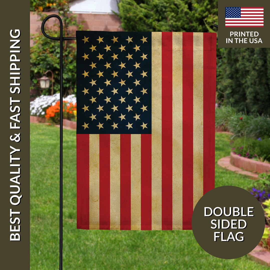 American USA Tea Stained Flag, Tea Stained American Flag, American ...