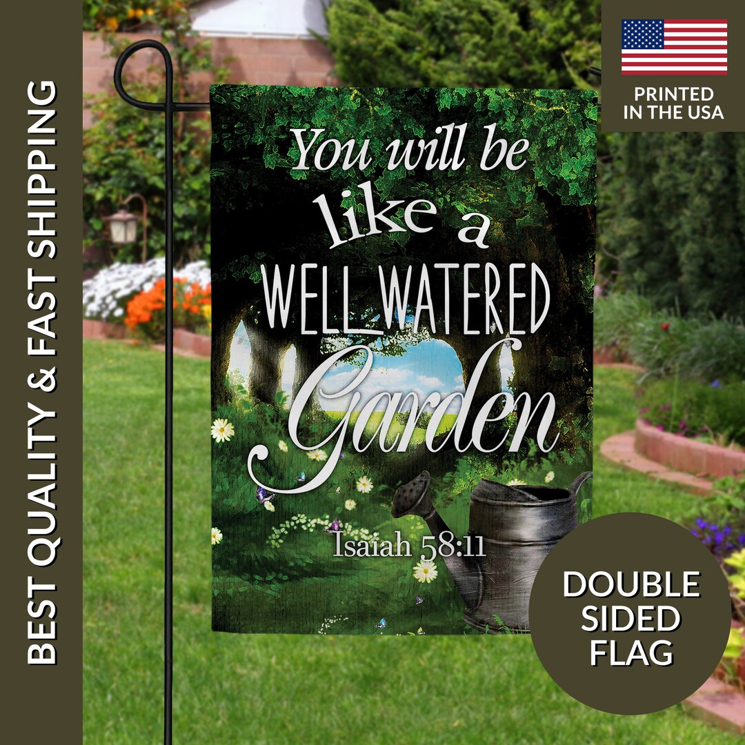 Bible Verse Garden Flag, Floral Faith Flag, Bible Scripture Garden Flag ...