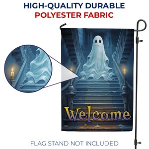 Ghost Garden Flag, Halloween Garden Flag, Ghost Halloween Garden Flag ...