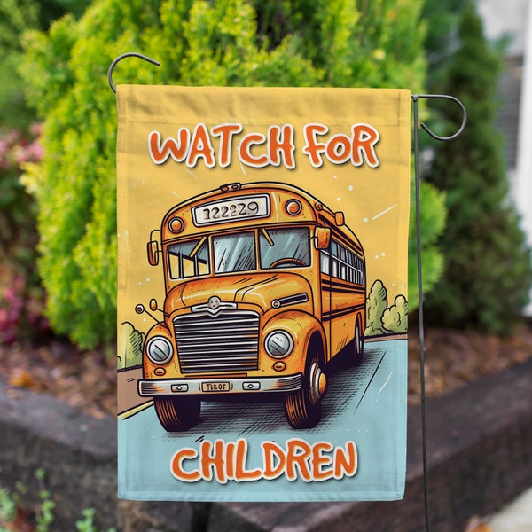 School Bus Garden Art - Etsy