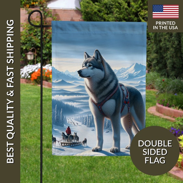 Siberian Husky Flag - Etsy